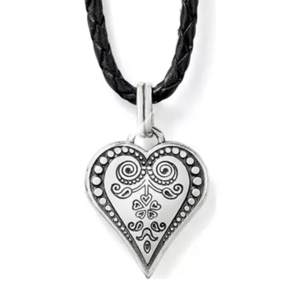 Brighton | Jewelry | Brighton Ophelia Silver Scrolled Heart Pendent ...